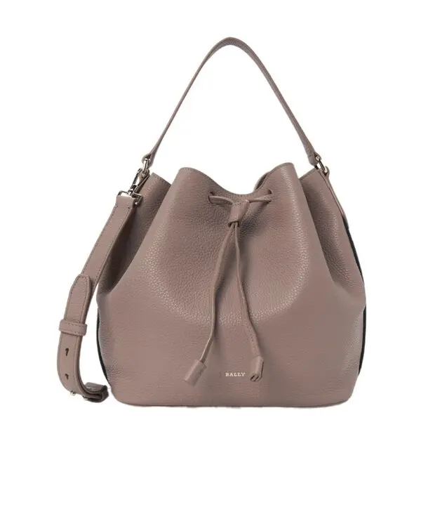 Bally Drawstring Bucket Bag - Brown