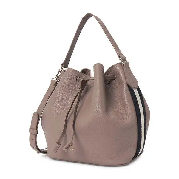 Bally Drawstring Bucket Bag - Brown