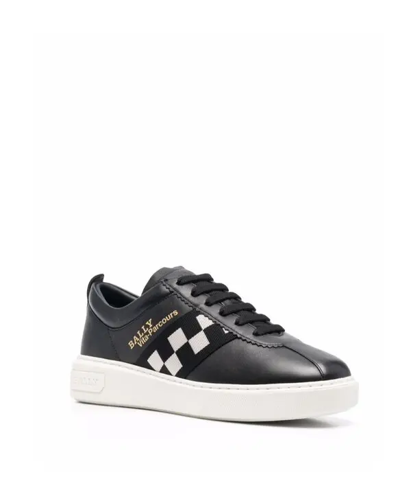 Bally Check-print Low-top Sneakers