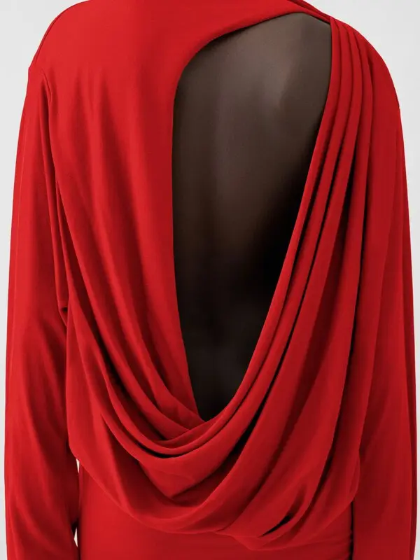 Jacquemus La Robe Mistral Draped Mini Dress - Red