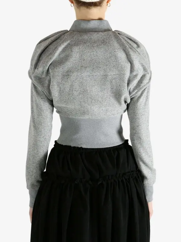 KIKO KOSTADINOV Ribbed Knit Cardigan With Zipper And Button Details