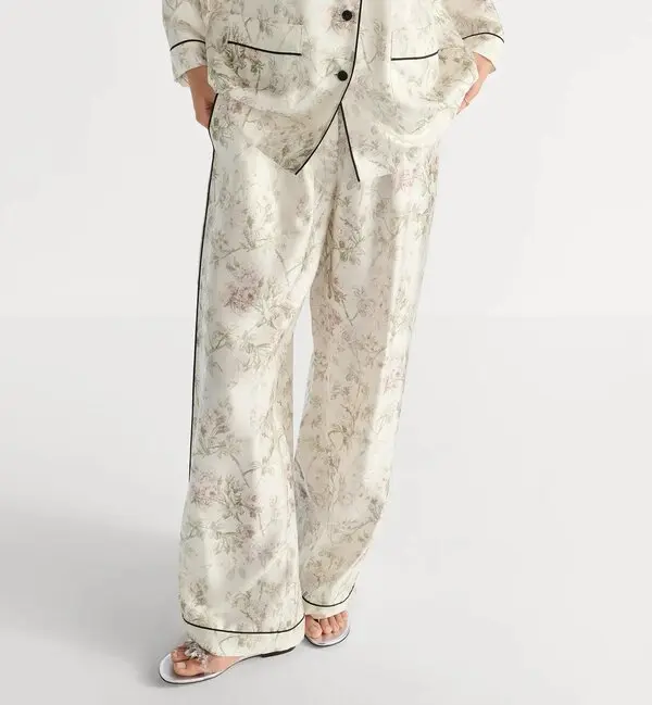 Dior Floral Print Pyjama Pants