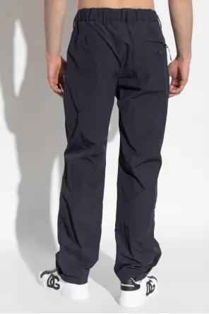 Dolce & Gabbana Pleated Trousers With Logo Patch