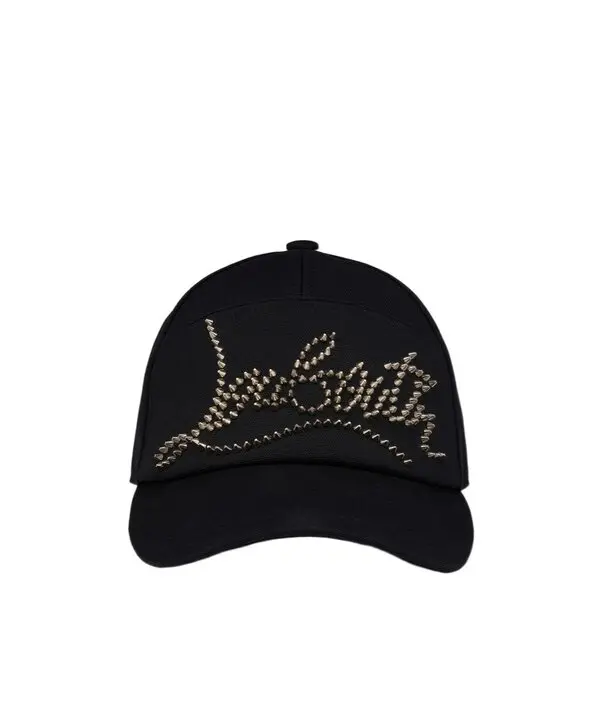 CHRISTIAN LOUBOUTIN Enky Studded Baseball Cap - Black