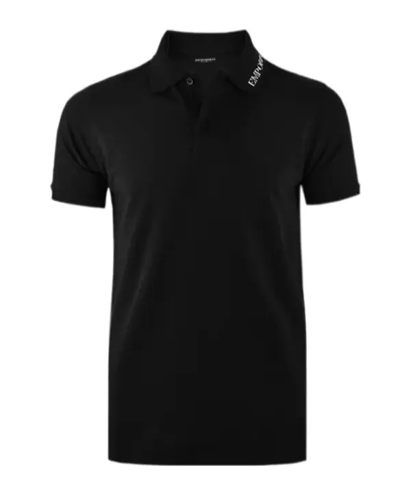 Emporio Armani Short-sleeve Polo Shirt - Black