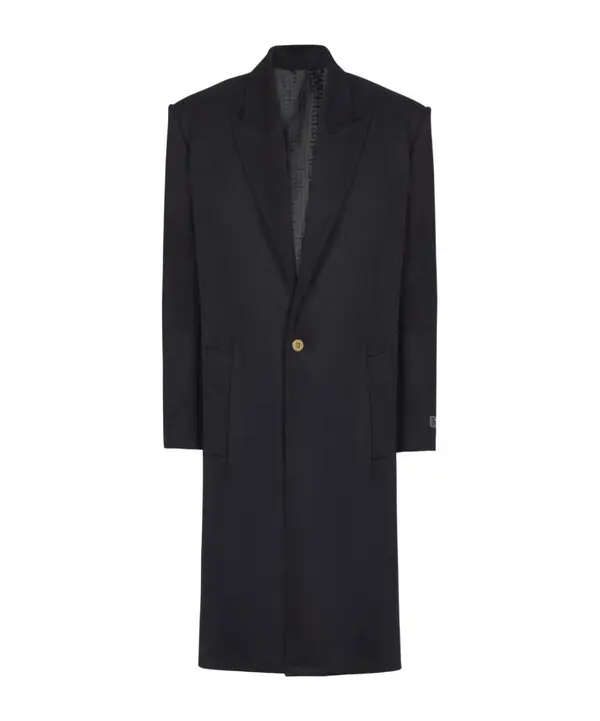 Balmain Oversized Wool And Cashmere Coat