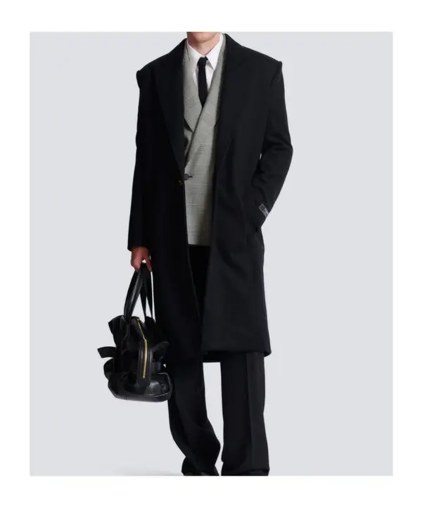 Balmain Oversized Wool And Cashmere Coat