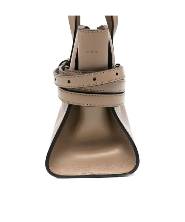Moschino Buckled Shoulder Strap Handbag - Brown