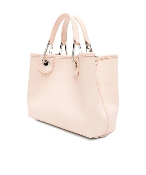Emporio Armani Logo Printed Tote Bag - White