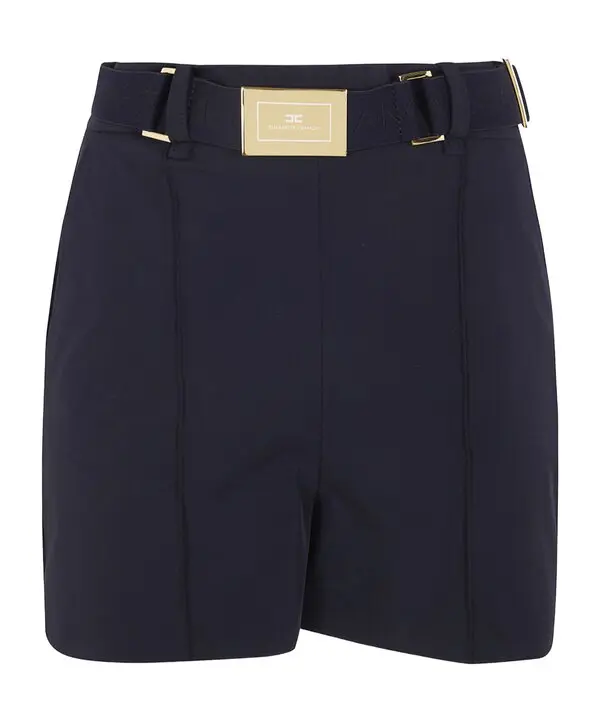 Elisabetta Franchi Belted Technical Shorts