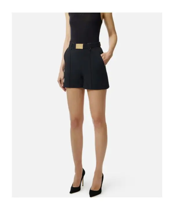 Elisabetta Franchi Belted Technical Shorts