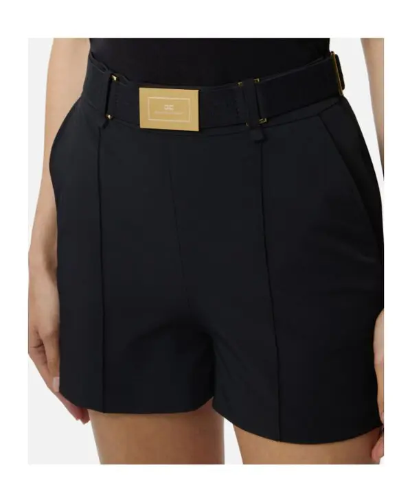 Elisabetta Franchi Belted Technical Shorts