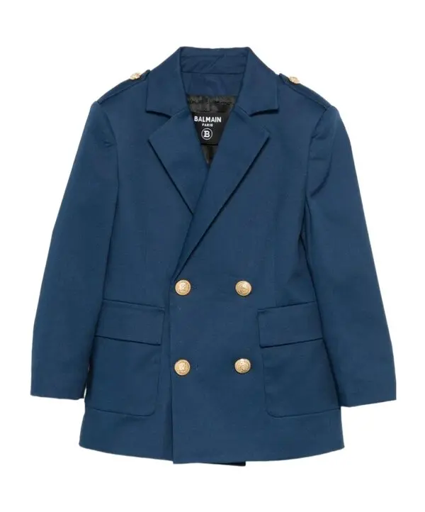Balmain Buttoned Double-breasted Blazer - Blue