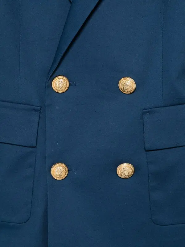 Balmain Buttoned Double-breasted Blazer - Blue