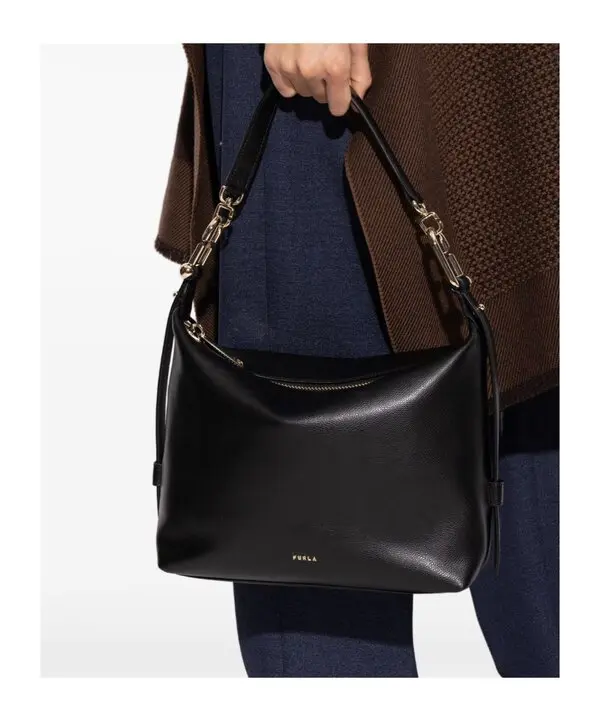 Furla Tonie Medium Shoulder Bag - Black