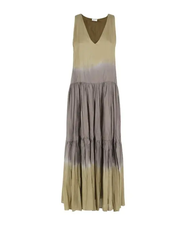 ROBERTO COLLINA Sleeveless V-neck Maxi Dress