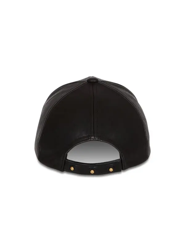 Balmain Lambskin Cap With Engraved Buckle