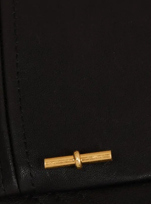 Balmain Lambskin Cap With Engraved Buckle
