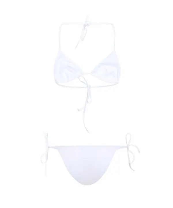 Ermanno Scervino Lace-up Bikini Set
