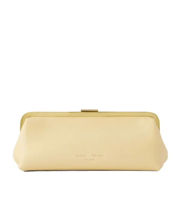 Proenza Schouler Amory Leather Clutch - Cream