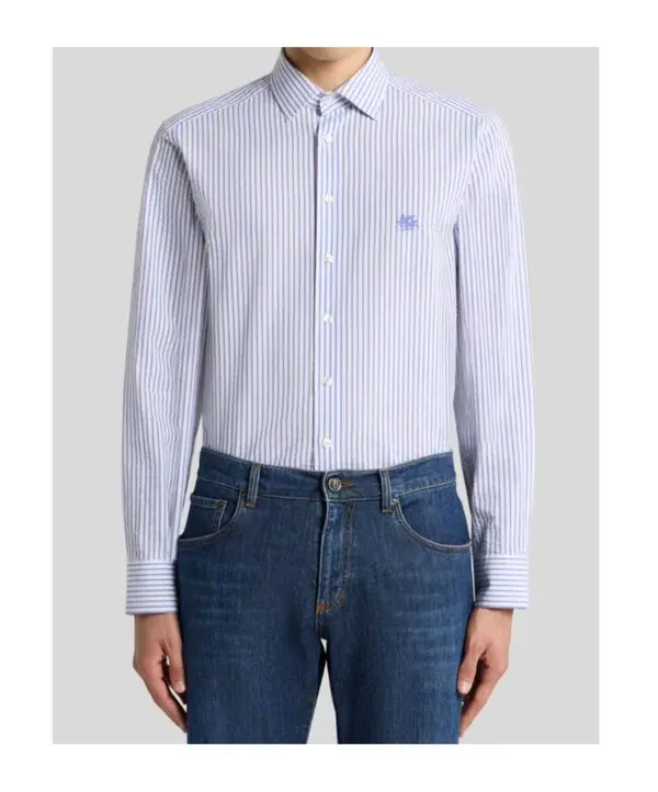 Etro Striped Long Sleeved Shirt