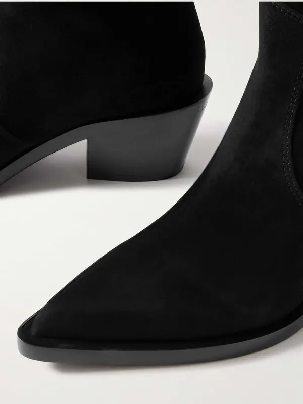 GIANVITO ROSSI Pointed Toe Block Heel Ankle Boots