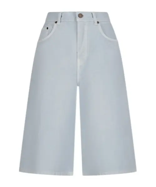 HAIKURE Pressed Crease Wide Leg Shorts - Gray