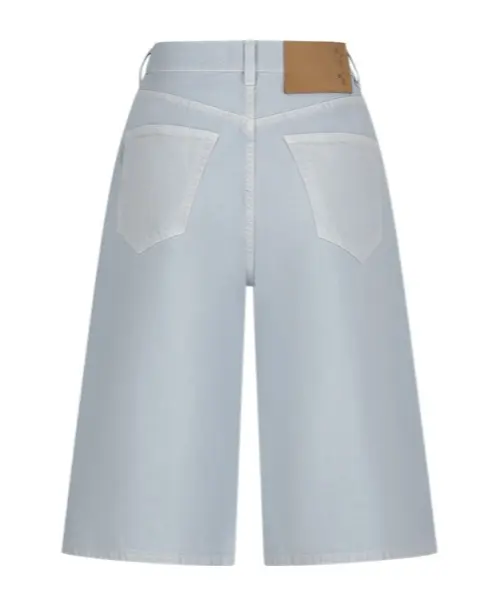 HAIKURE Pressed Crease Wide Leg Shorts - Gray