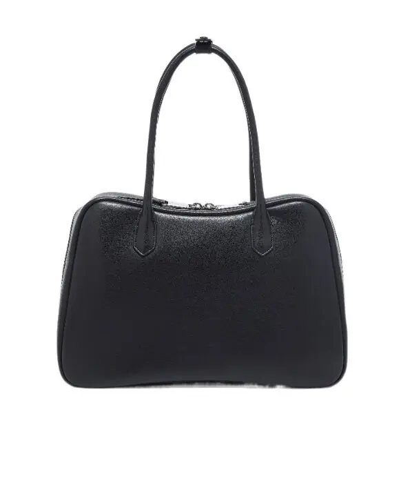 Emporio Armani Embossed Logo Leather Shoulder Bag
