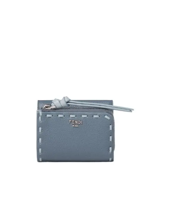 Fendi Peekaboo Micro Trifold - Light Blue