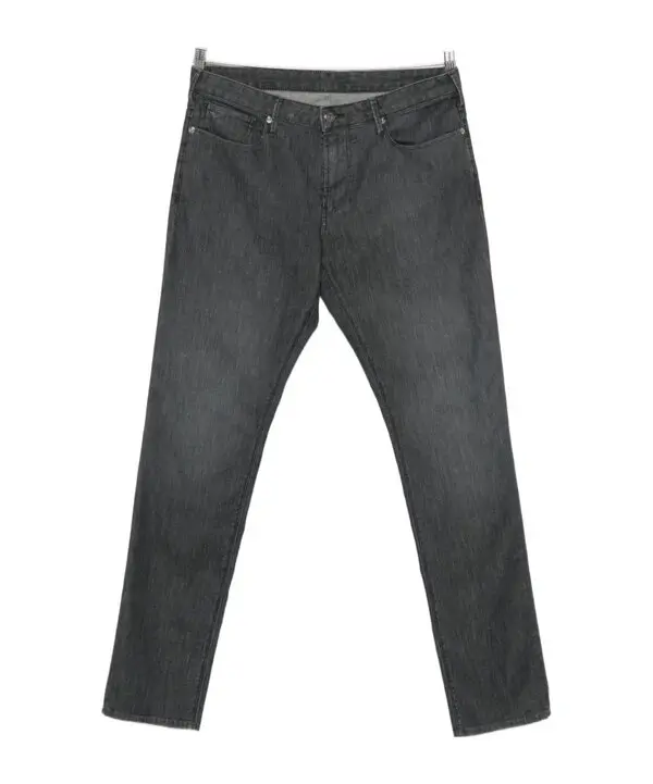 Emporio Armani Logo Plaque Jeans - Grey