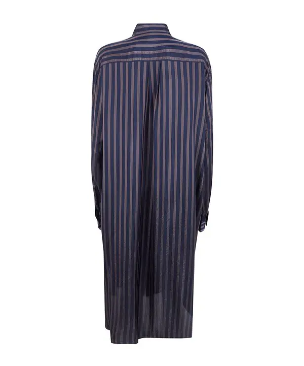 Dries Van Noten Dayley" Striped Long Sleeve Dress
