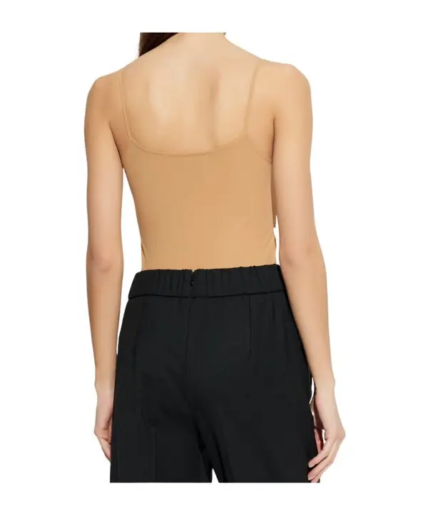 JIL SANDER Sleeveless V-neck Bodysuit - Nude