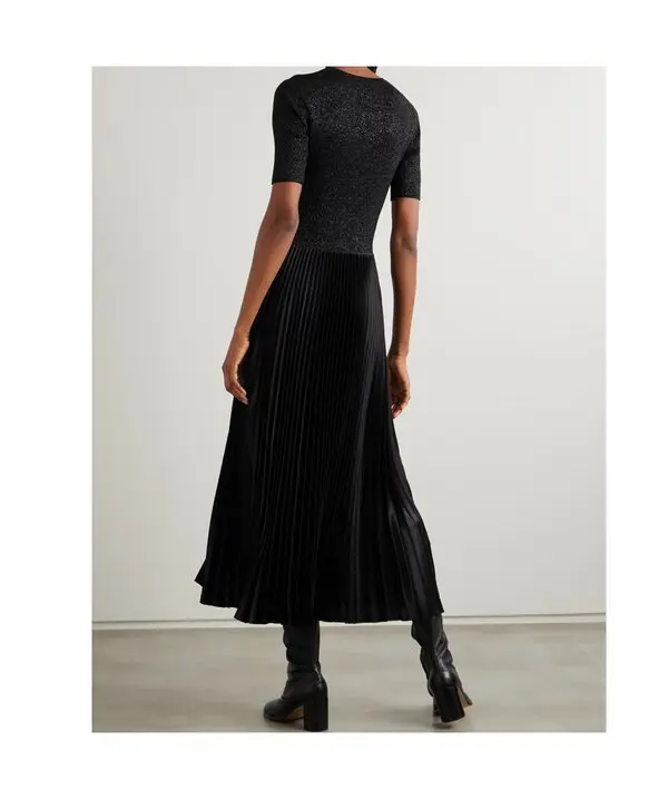 JOSEPH Short Sleeve Pleated Dress