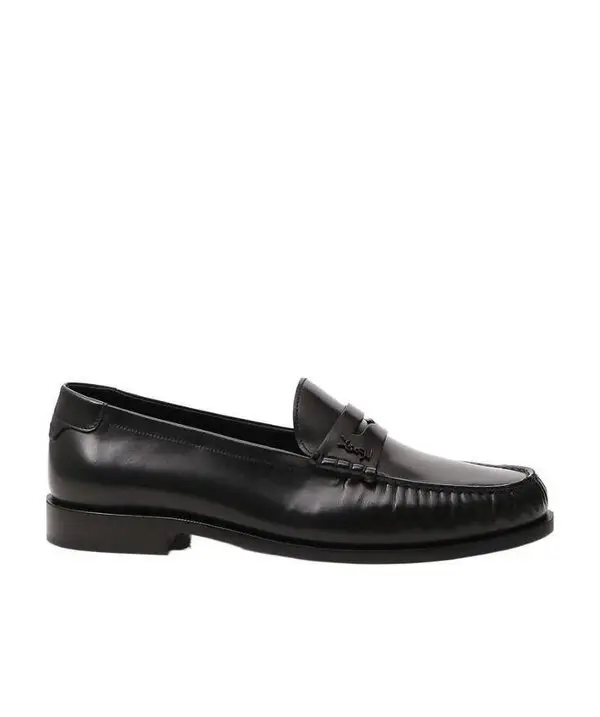 Saint Laurent Le Loafer Penny Slippers - Black