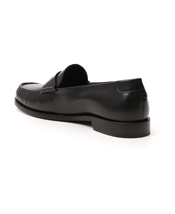 Saint Laurent Le Loafer Penny Slippers - Black