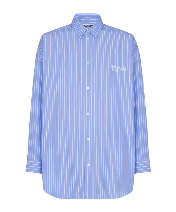 Balmain Relaxed Fit Striped Shirt