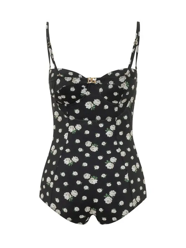 Dolce & Gabbana Floral Print One-piece Swimsuit - No