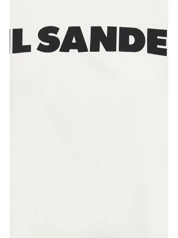 JIL SANDER Logo Printed Crewneck T-shirt - Cream