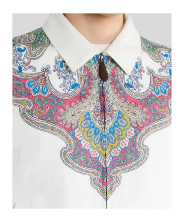 Etro Paisley Print Linen Bomber Jacket
