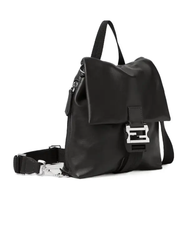 Fendi Flux Crossbody Bag With Buckle Detail