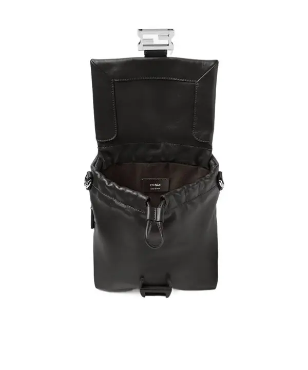 Fendi Flux Crossbody Bag With Buckle Detail