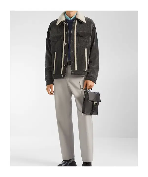Fendi Flux Crossbody Bag With Buckle Detail