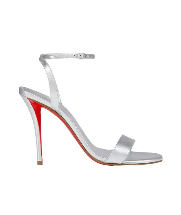 CHRISTIAN LOUBOUTIN Miss Z Stiletto Sandals - Silver