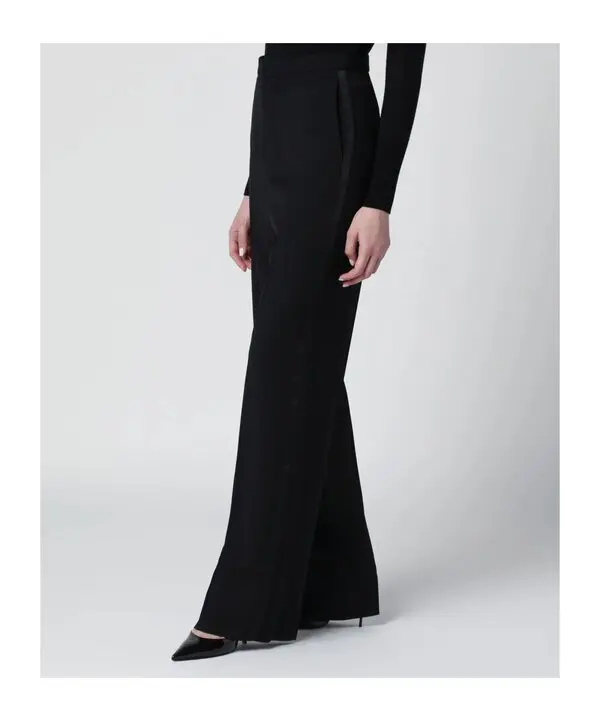 Balenciaga Tuxedo Tailored Wide-leg Pants