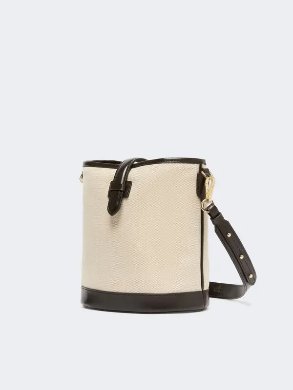 Max Mara Canvas Bucket Bag - Beige