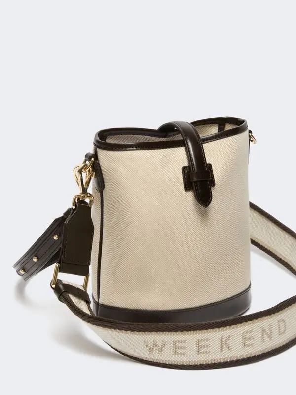 Max Mara Canvas Bucket Bag - Beige