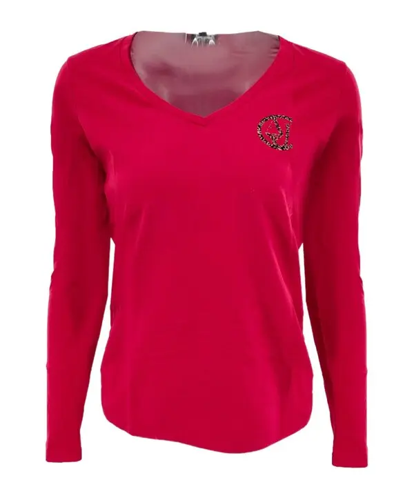 Emporio Armani V-neck Long-sleeved T-shirt With Logo Detail