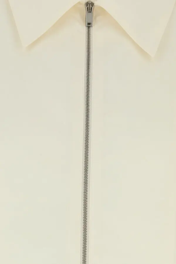 JIL SANDER Zip-up Poplin Shirt