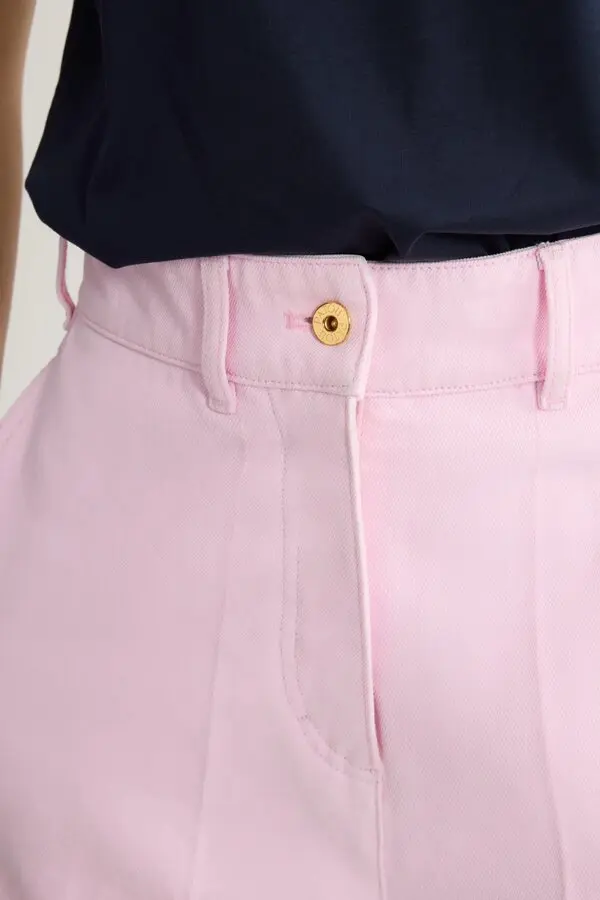 PATOU High-waist Bermuda Shorts - Pink